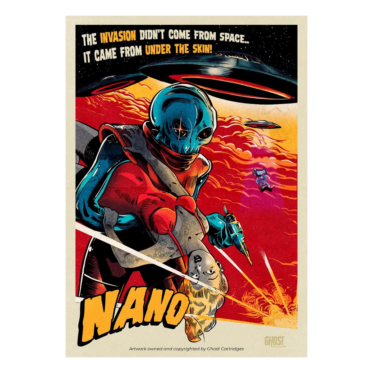 Ghost Cartridges Movie Poster - Nano A3 – Starr Tattoo